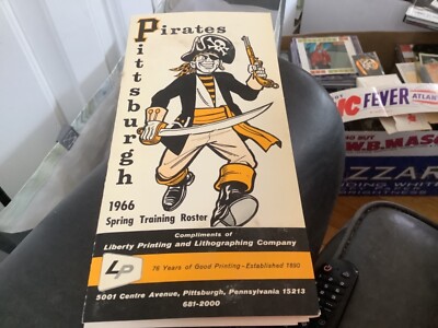 1966 Pittsburgh Pirates Spring Training Roster …Rare | eBay