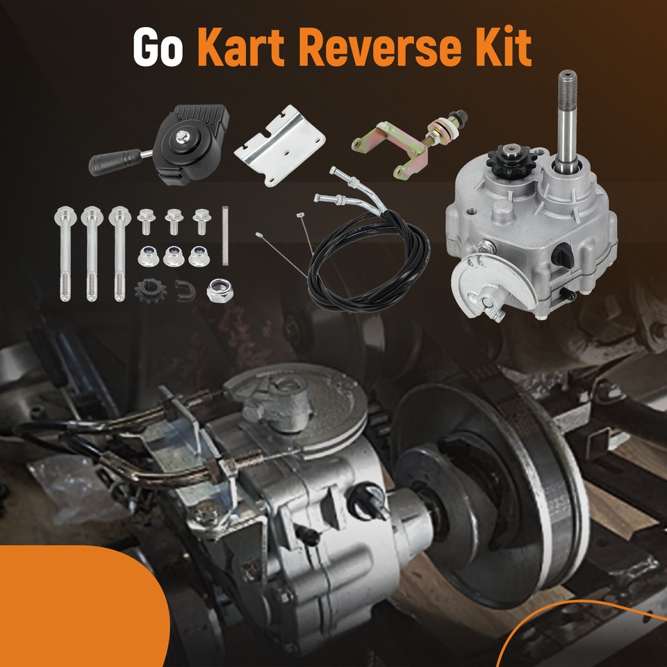 Go Kart Forward Reverse Gearbox Set For 2HP-14HP Engine Transmission ...
