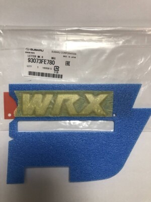 SUBARU Genuine IMPREZA WRX GDB 93073FE780 Letter Mark Rear WRX Emblem ...