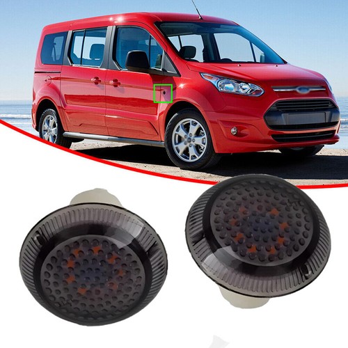 For Ford Transit Connect 2010-2021 2pcs Smoked Turn Signal LED Side ...
