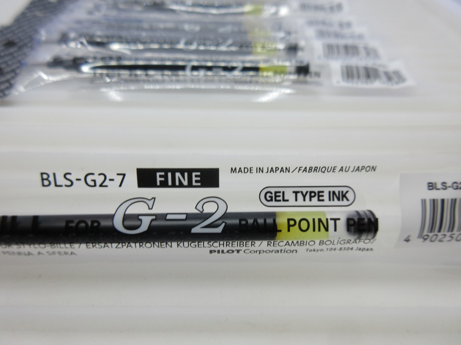 12 x BLACK Pilot G2 Ballpoint Pen Refill BLS-G2-7 0.7 Fine In Stock | eBay Australia
