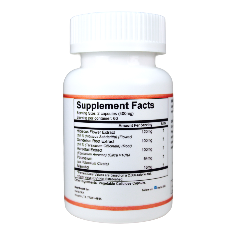 Diuret 120 capsules, Fluid Retention Relief Naturally, Anti ...