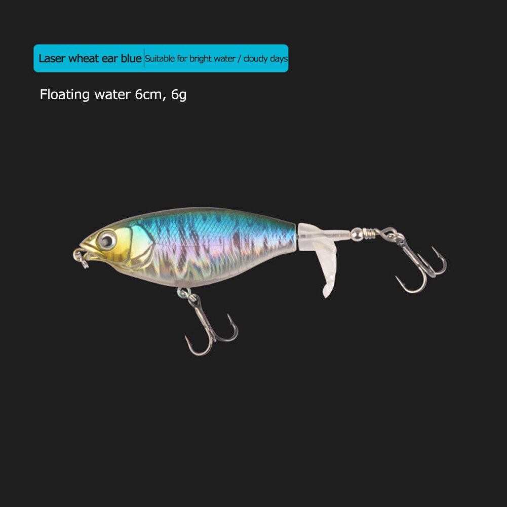 6cm 6g Triple Hooks Fake Lure Artificial Fishing Bait (Color Blue) | eBay