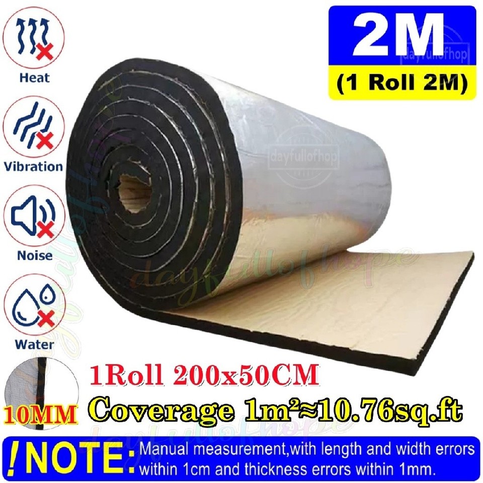 10M Acoustic Foam Panels Black Egg Crate 20mm Thick Studio Sound Proof ...