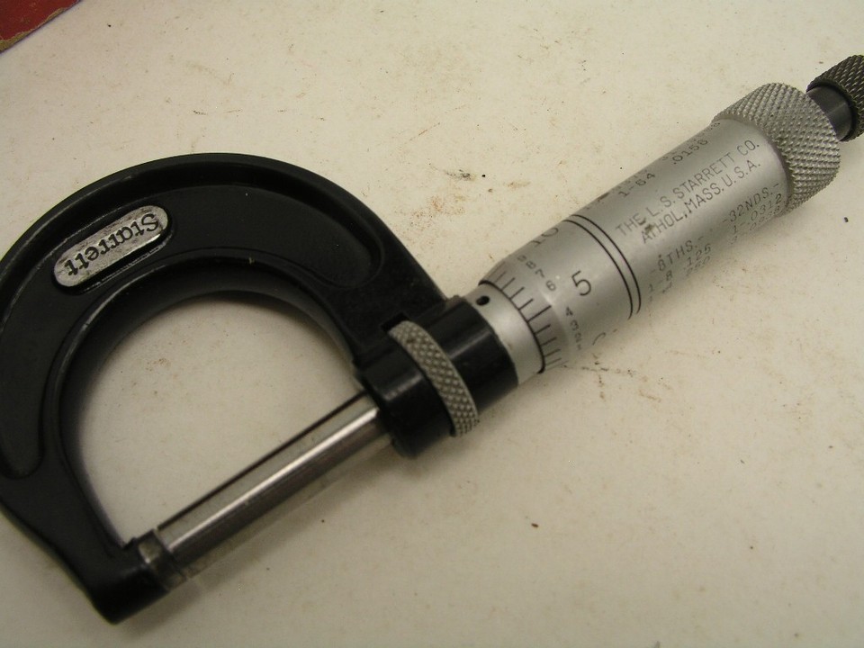 0-1" Micrometer Starrett #436 With Box | eBay
