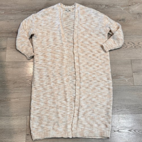 Penelope Rose Open Front Cardigan Duster Sweater XSmall Small Cream ...