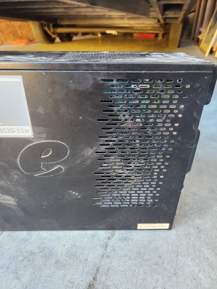 eMachines EL1852G-52w Mini-Tower PC E5800 3GB 64bit Windows 7 Home, CPU ...