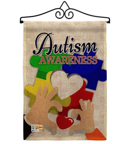 Autism Awareness Garden Flag Breast Cancer BLM Ribbon House Decoration ...