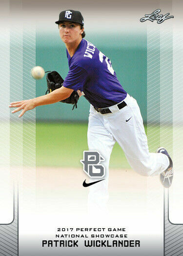 PATRICK WICKLANDER 2017 LEAF "1ST EVER PRINTED" PERFECT GAME ROOKIE CARD #228! | eBay
