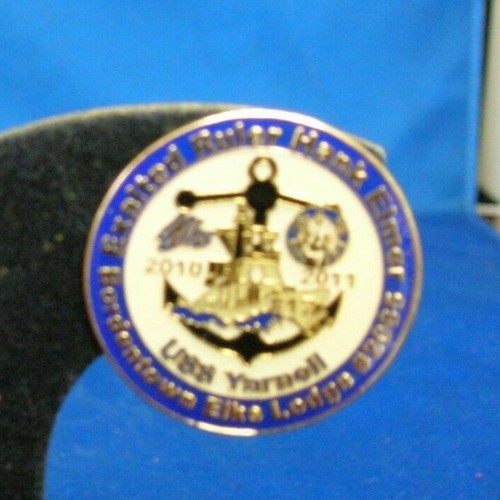 Exalted Ruler Bordentown Elks Lodge #2085 Pin 2010 - 2011 USS YARNELL ...