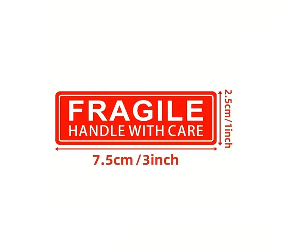 (20) FRAGILE HANDLE WITH CARE STICKERS Packaging Shipping Mailing ...