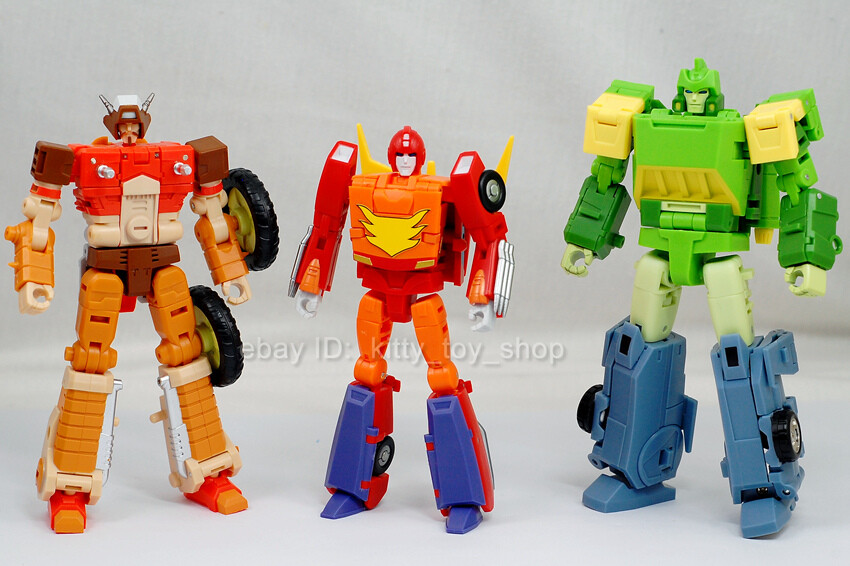 Small Scale MFT Auto Vehicle Deformable Robot Team Figure Boy Kids Toy ...