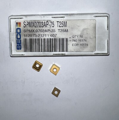 SECO Carbide Inserts SPMX0703AP-75 T25M 3 PC | eBay