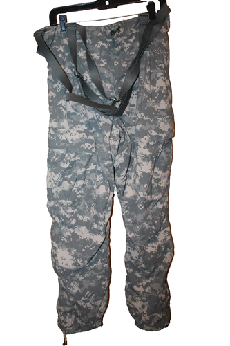 Military ACU Soft Shell Trousers with Suspenders Cold Weather Medium | eBay