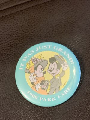 Disney 1900 Park Fare Pin “It Was Just Grand!” Mickey And Minnie 1990s ...