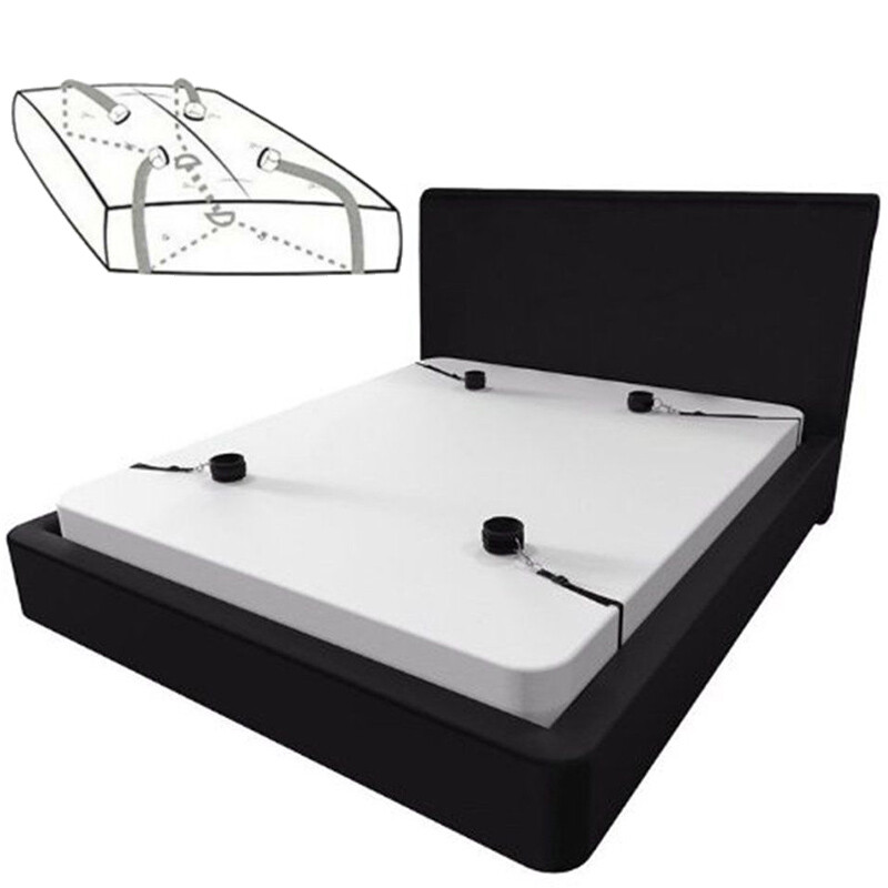 Bed Restraints Tie Downs Mattress Legs Arms Set Wrist Ankle Bondage ...