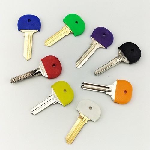 24/32x Semi-circular Key Covers Caps Keys Protector Identifier Tag ...