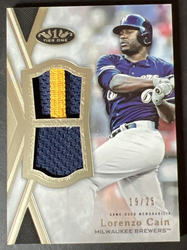 K179,682 - 2020 Topps Tier One Dual Relics Patch #T1RLC Lorenzo Cain #19/25 | eBay