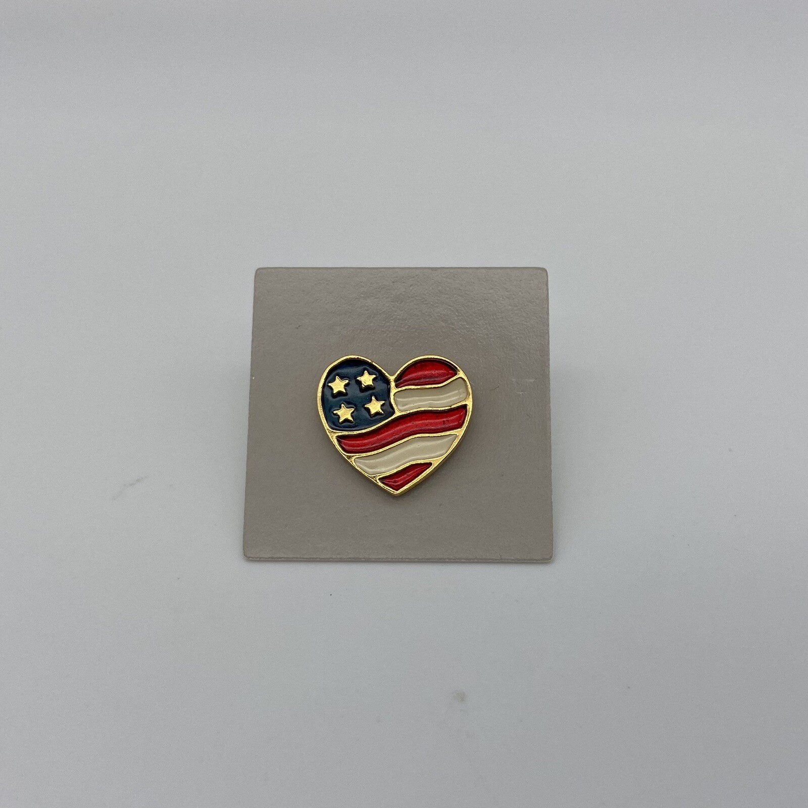 Flag Pin MAGA USA Heart of America Avon Pin/Tie Tack Red White Blue ...