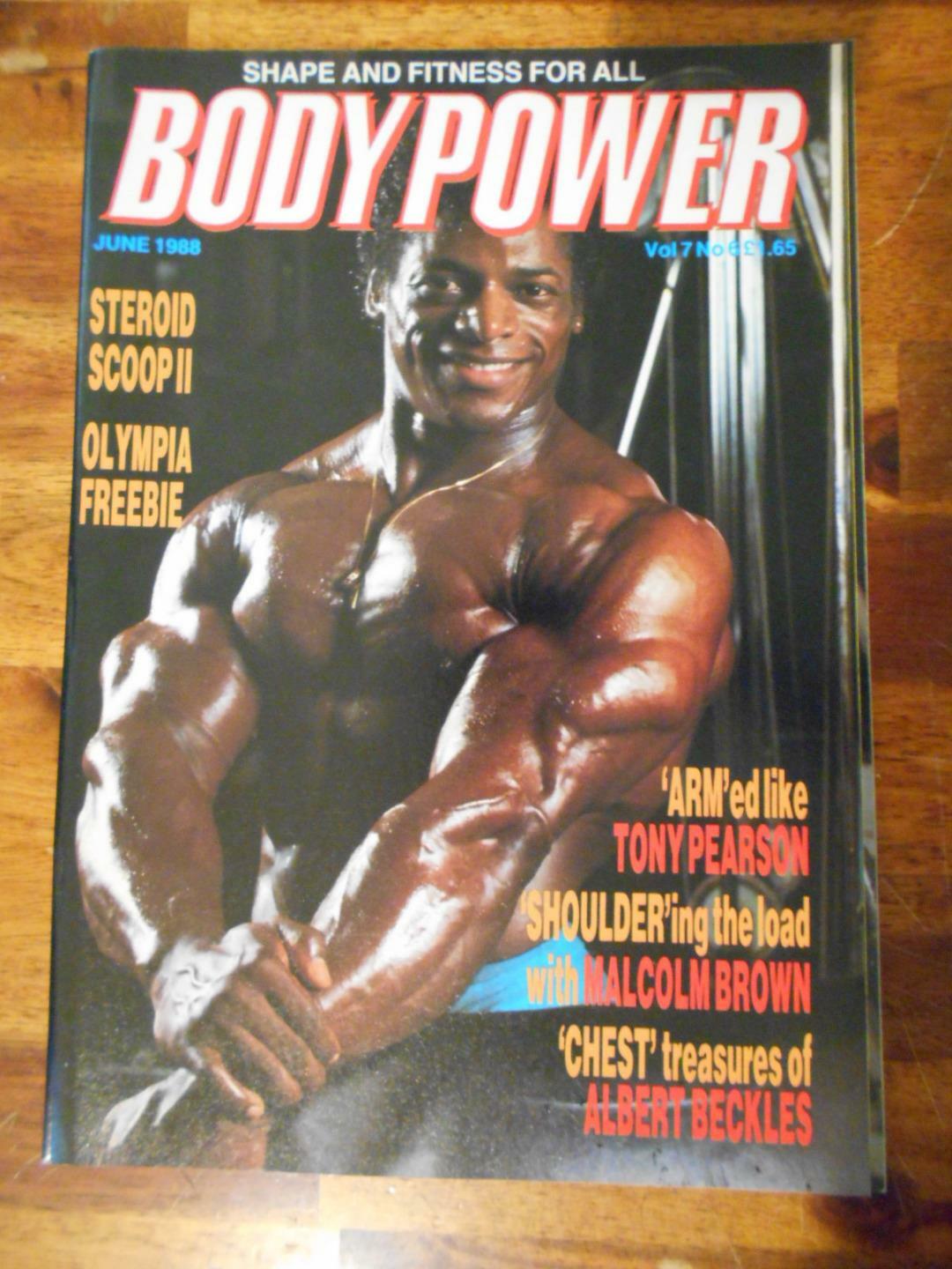 BODYPOWER bodybuilding muscle magazine TONY PEARSON 6-88 (UK) | eBay