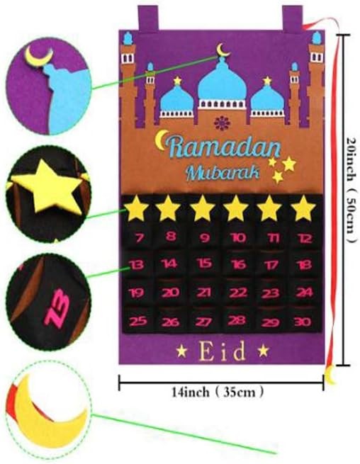 Durable And Sturdy Eid Mubarak Advent Calendar Home Decor Exquisite ...