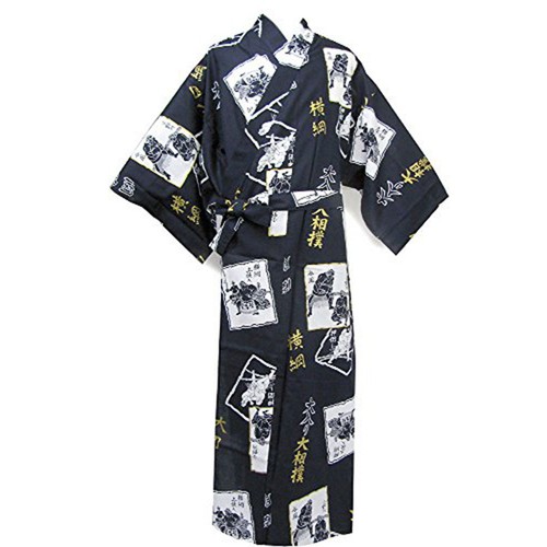 Men's Yukata Robe Japanese Summer Kimono - SUMO Wrestler Navy | eBay