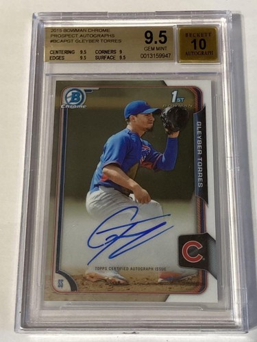 [BGS9] mc39 Bgs9.5 Torres Autographed Card 1St Bowkro | eBay