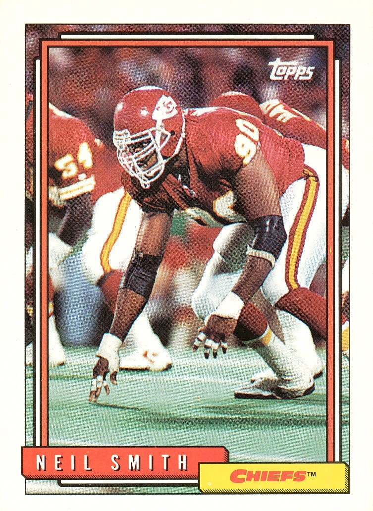 1992 TOPPS Neil Smith CHIEFS Nebraska CORNHUSKERS | eBay