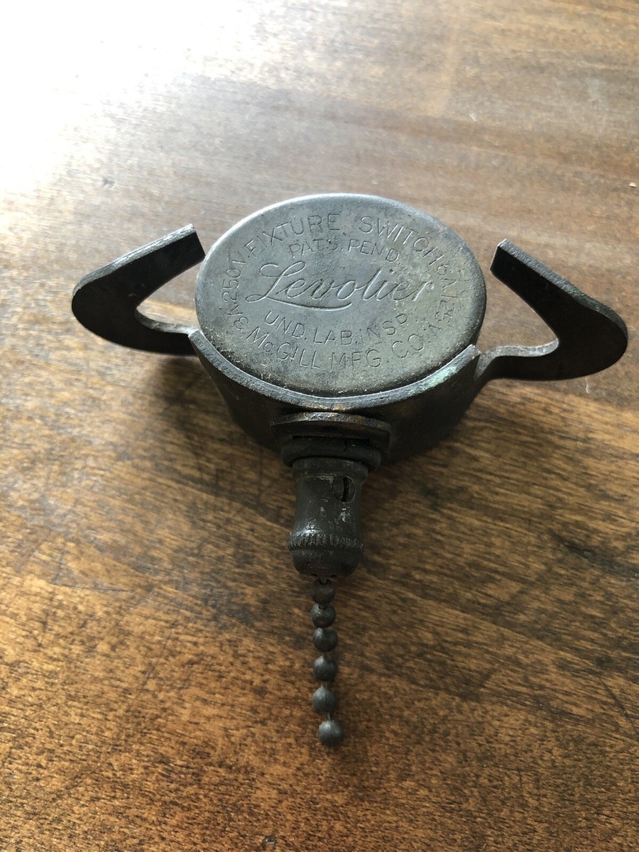 Vintage Levolier Mcgill Mfg Co Bakelite Inline Pull Chain