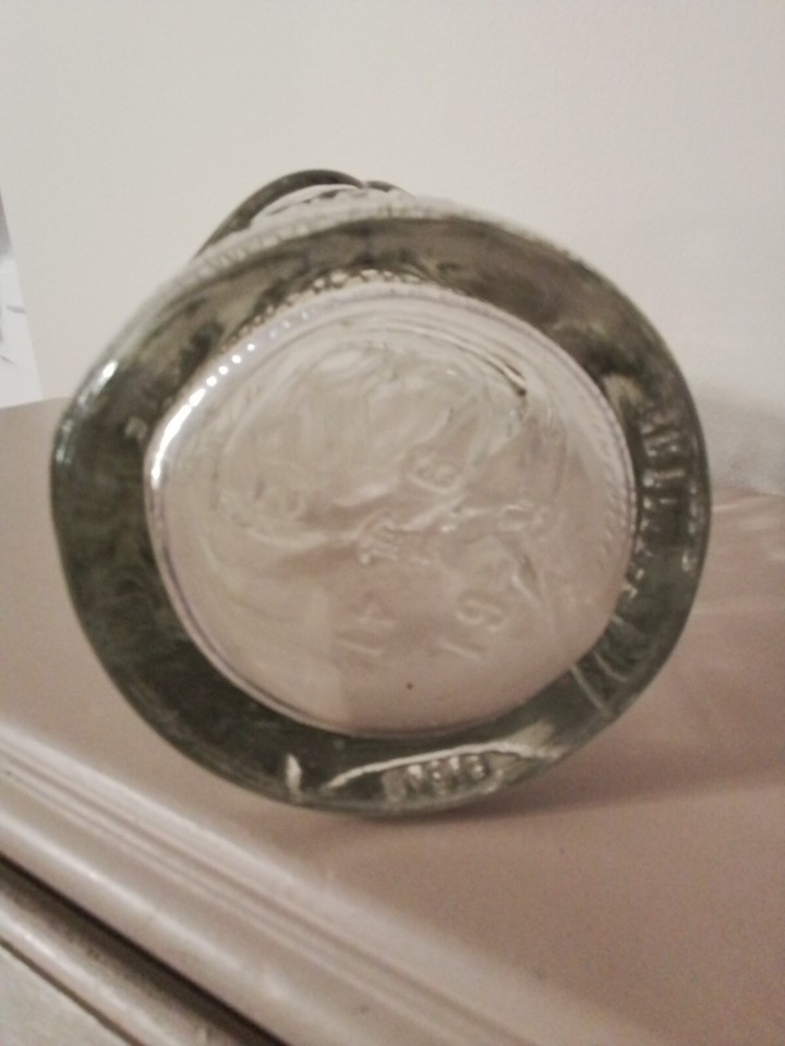 Vintage Poland Mineral Spring Water Figural Bottle Hiram Ricker & Sons ...