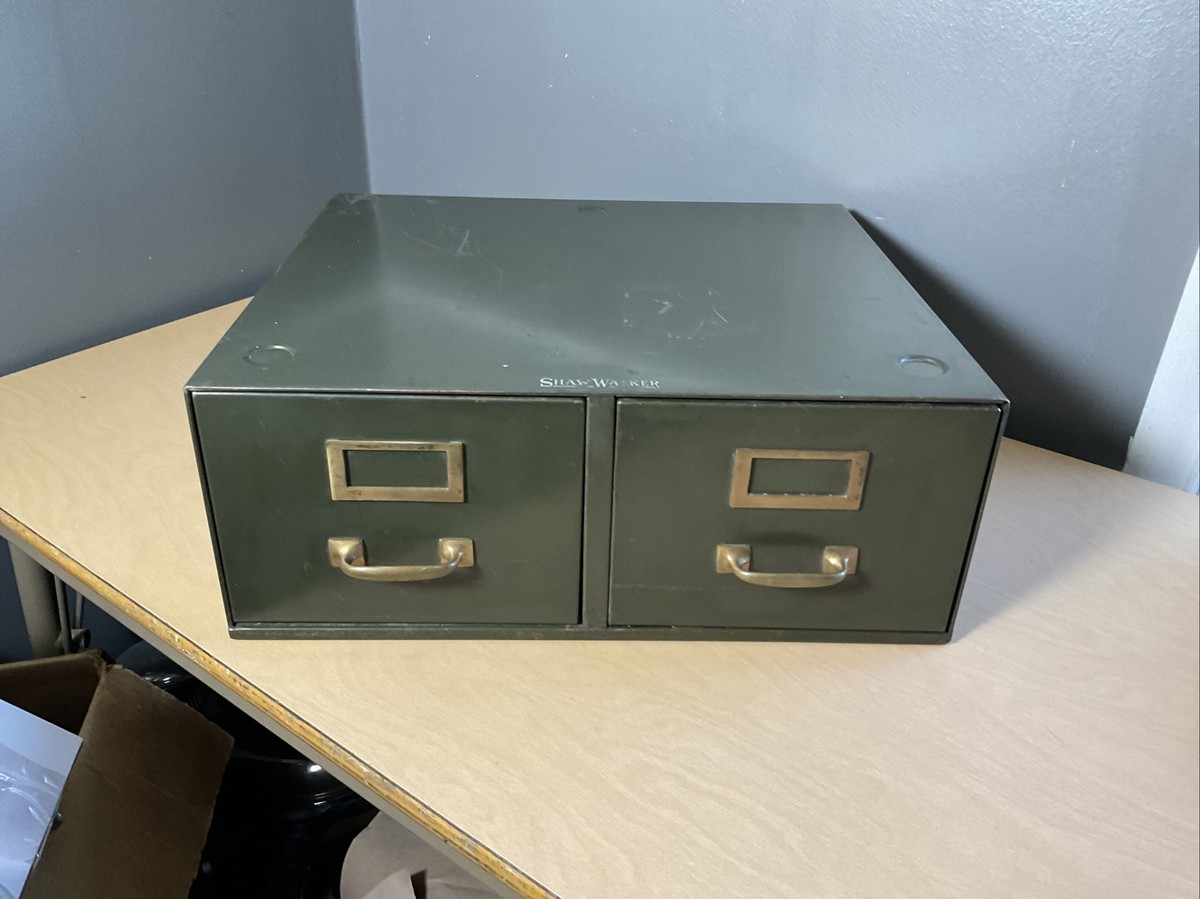 Antique Card File Cabinet