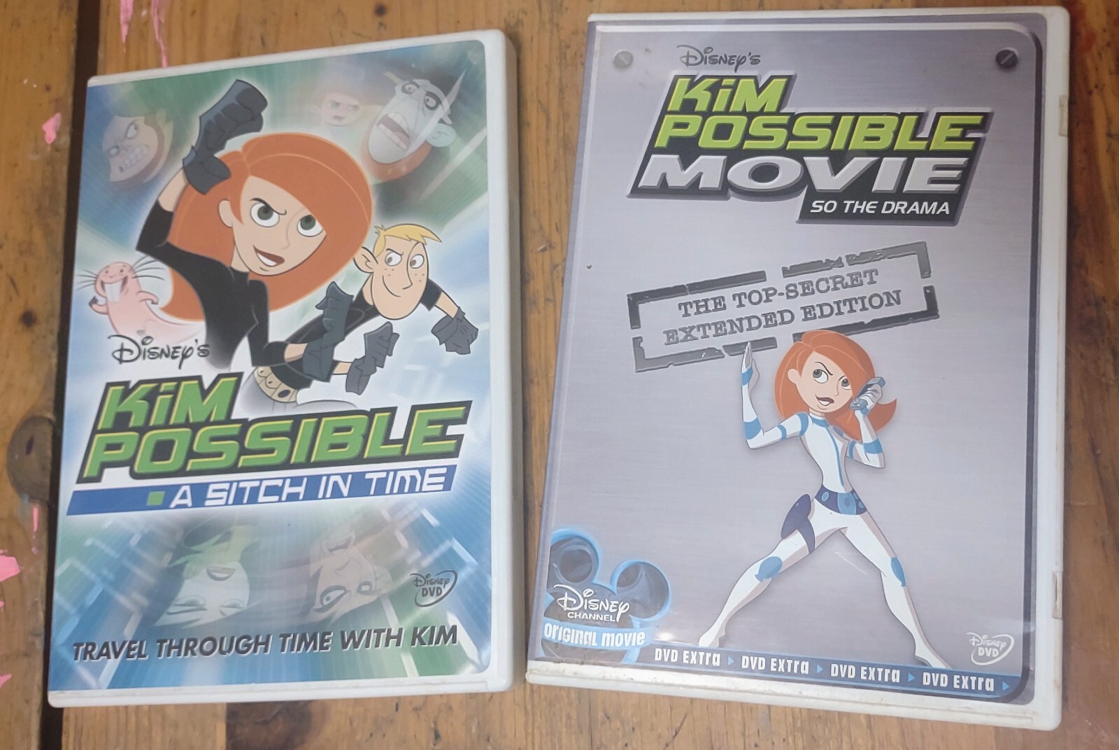 Lot of 2 Kim Possible DVDs So the Drama 2005 and A Sitch in Time ...