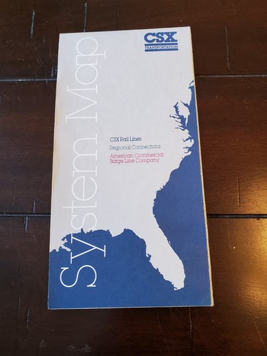 CSX SYSTEM MAP - 12/1986 | eBay