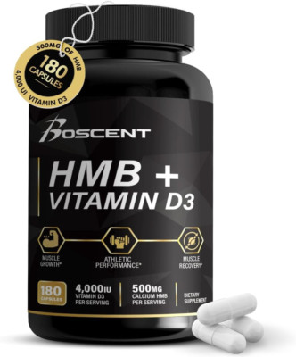 HMB and Vitamin D3 Supplement - 1,000 MG HMB Supplements with 4,000 UI ...