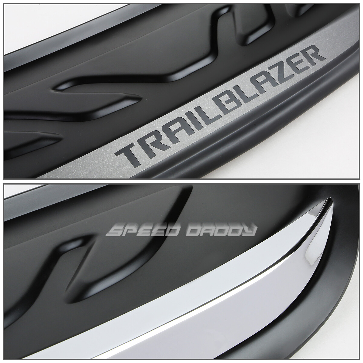 FOR 13-17 TRAILBLAZER TPE CHROME TRIM TRUNK/REAR BUMPER PROTECTOR COVER ...