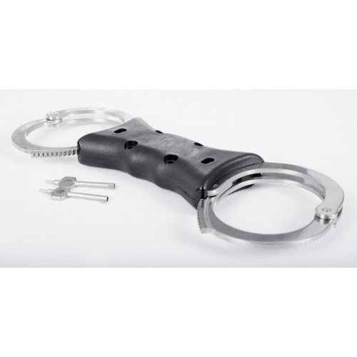 Blueline Rigid Handcuffs with Moulded Grip-Security/Police/Military ...
