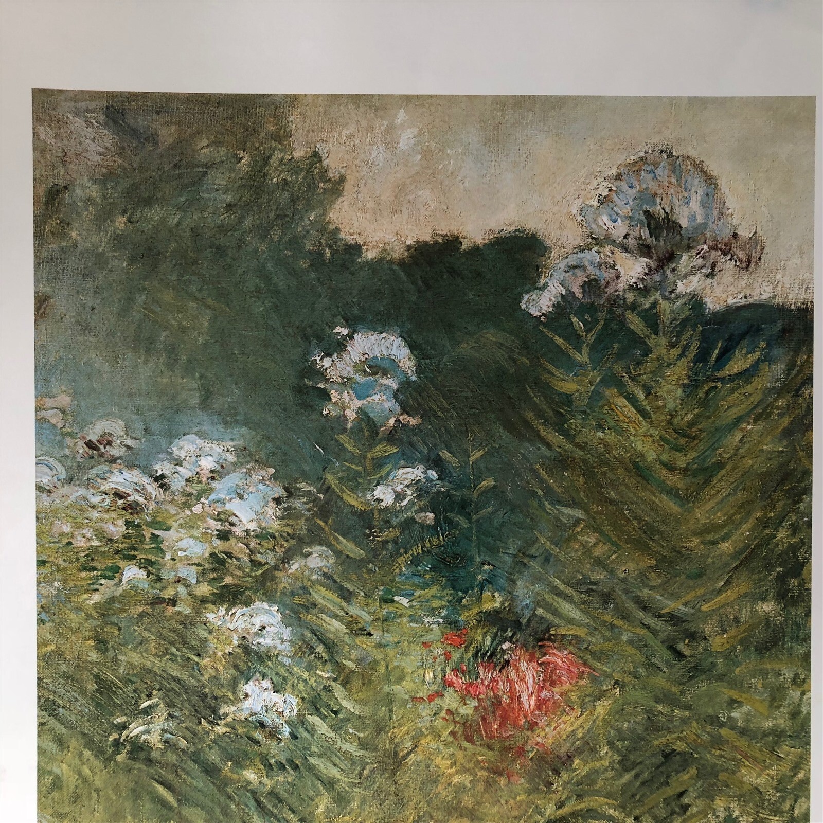 John Henry Twachtman Print The Flower Garden The Trina Collection | eBay