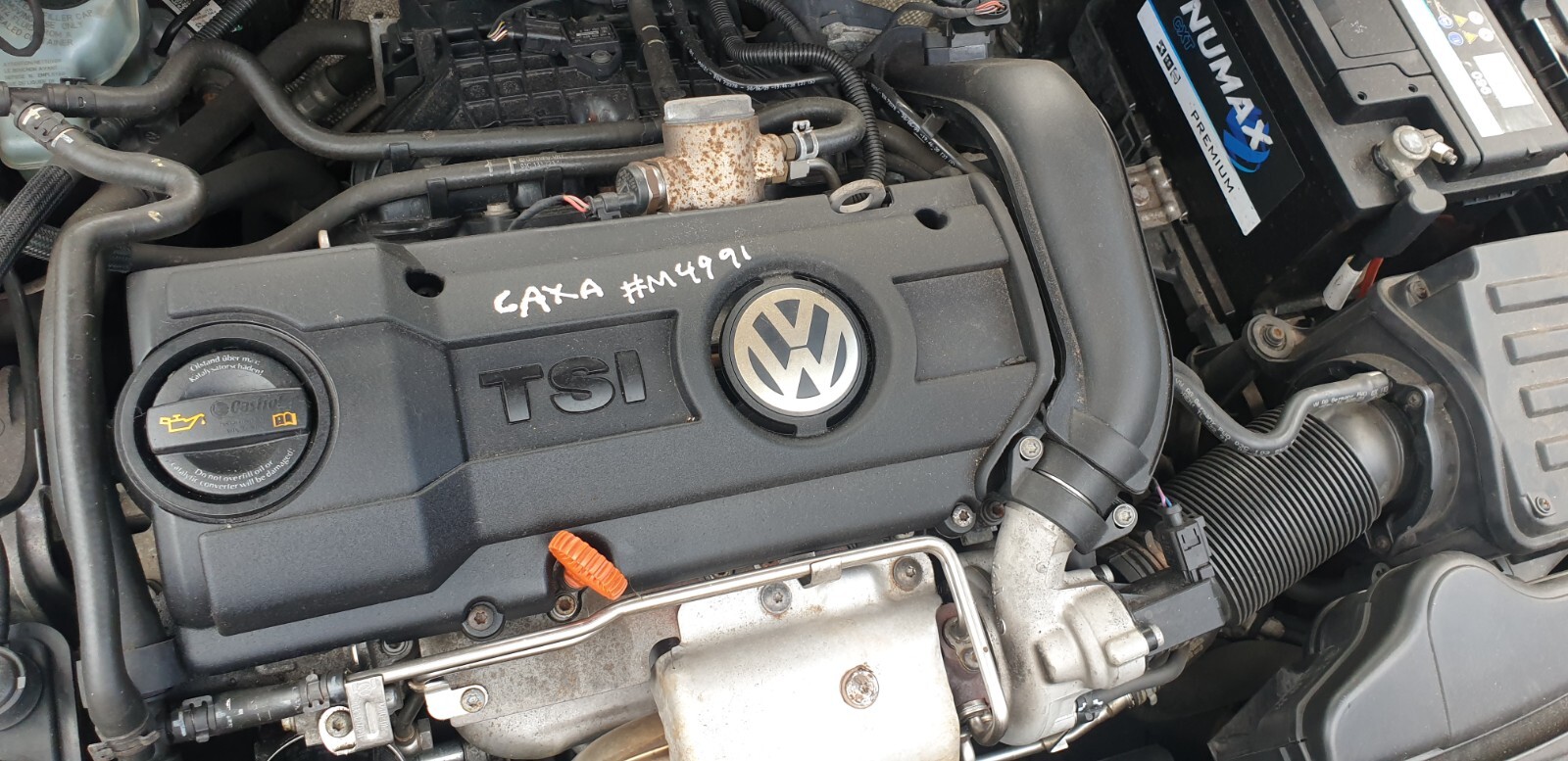 2010 GOLF MK6 1.4 TSI DSG CAX ENGINE 122 BHP IN RED PAINT CODE LA3S ...