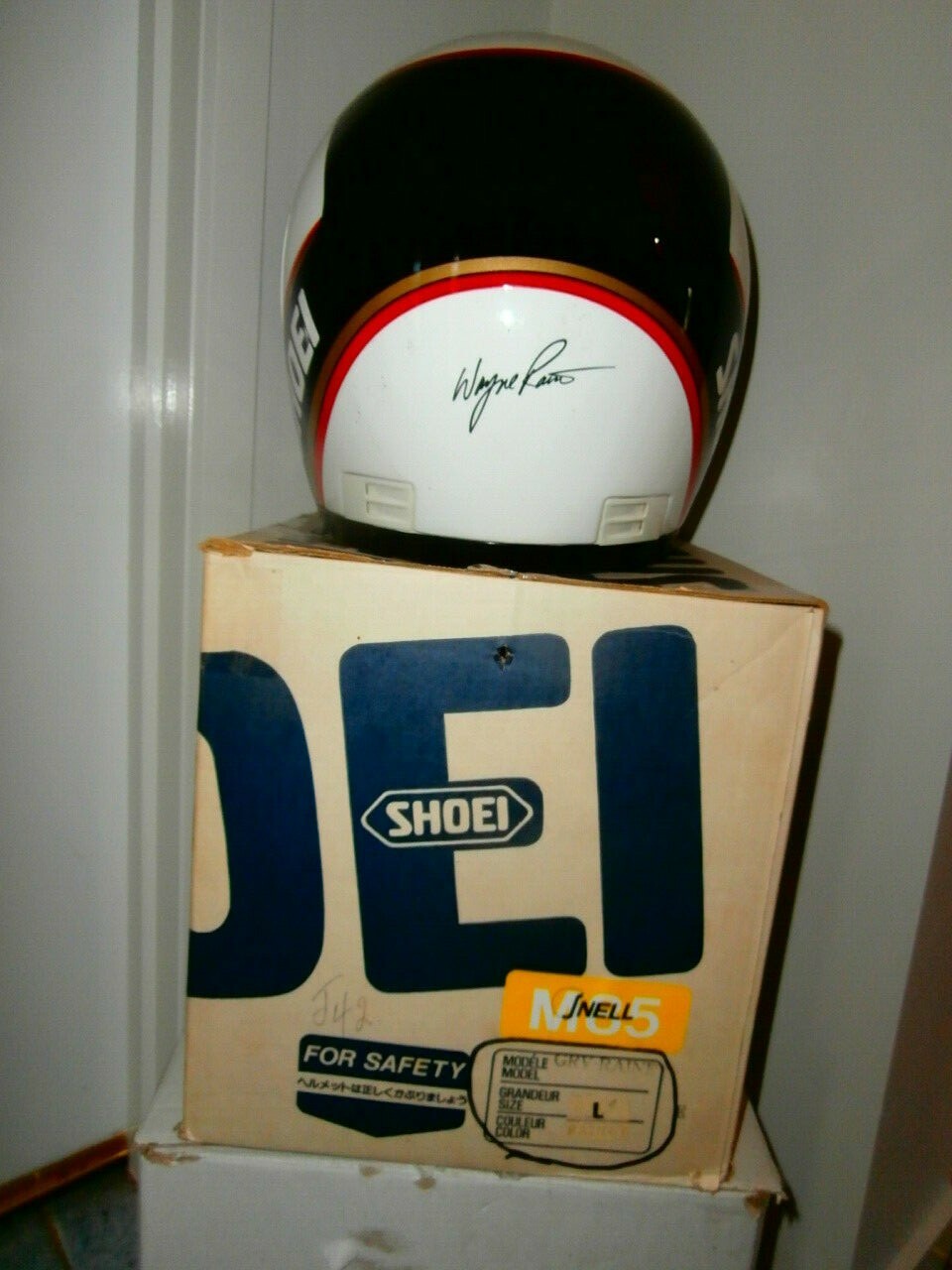 Wayne Rainey 1989 1990 VTG OG SHOEI GRV Helmet RARE VNDS YAMAHA YZR500 ...