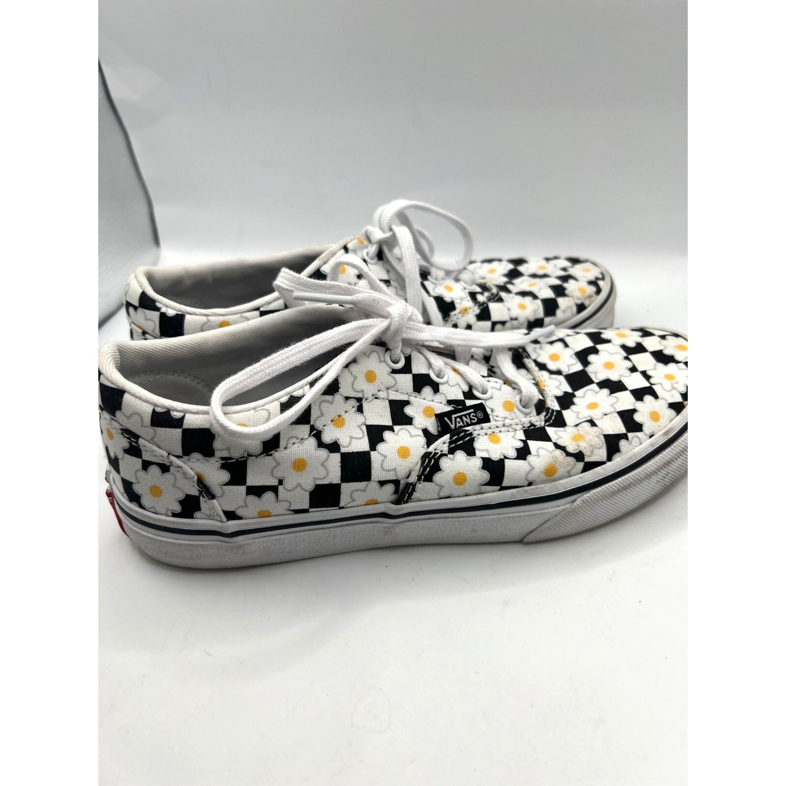 VANS Doheny Daisy Flower Checkerboard Skate Shoes Sne… - Gem
