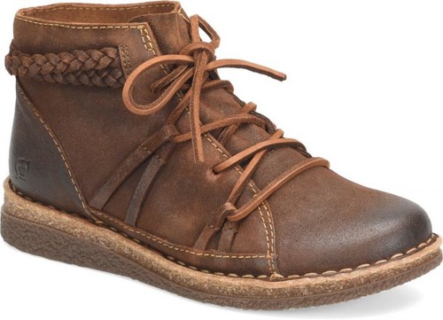 Brown Suede BORN TEMPLE 2 Ankle Boots Booties Size 8 NEW WITHOUT TAGS ...