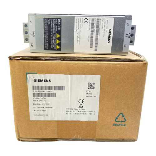 Siemens 6SL3203-0BE15-0VA0 line filter 200-480V 3-phase AC 5A 50/60Hz ...