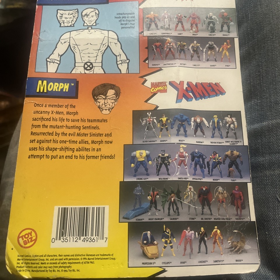 ToyBiz Marvel X-Men Morph 1994 Vintage Action Figure New Sealed MCU | eBay