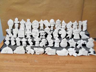 C-0510 lot of (48) Alberta Mouse Ornaments, Ceramic Bisque U Paint | eBay