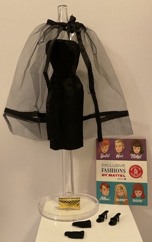 VINTAGE BARBIE BLACK MAGIC OUTFIT 100% COMPLETE MINT W/ BLACK SHORT ...