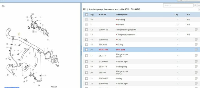 Volvo S60 II Coolant Pipe 30757453 2012 12147517 for sale online | eBay