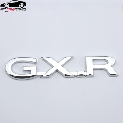 1pc Letter GX.R GXR Emblem 3D Chrome Rear Trunk Badge Nameplate High ...