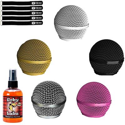 Replacement Mic Grilles 5 Colors fits SM58 w Microphone Sanitizer ...