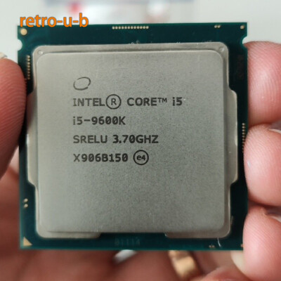 9Th Gen Intel Core i5-9600K LGA 1151 Coffee Lake CPU Processor 3.7GHz ...