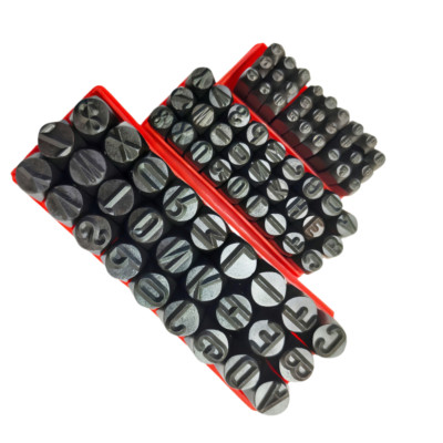 Numbers Alphabet Letters Punches Set Metal Stamp with Carrying Case for ...